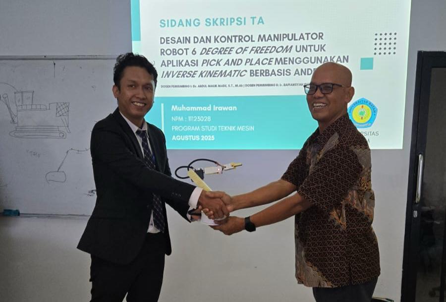 Terobosan Baru, Tiga Mahasiswa Teknik Uniba Ciptakan Robot Android ...